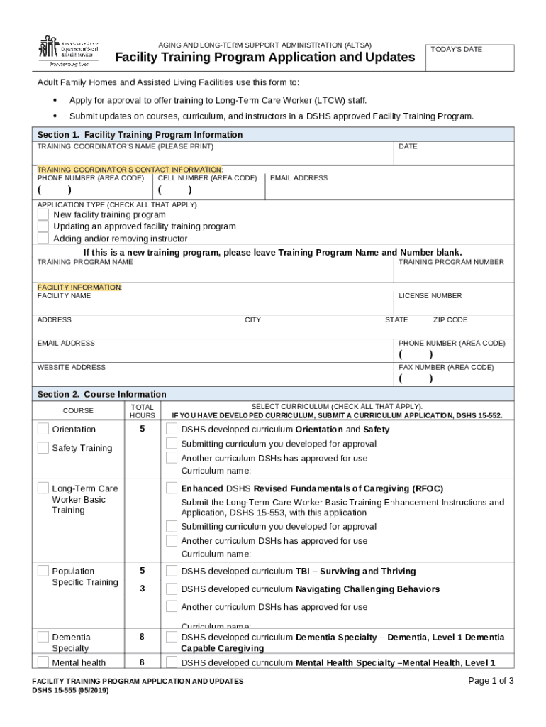 Altsa Dshs Wa Professional Training Doc Template | pdfFiller