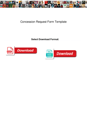 Fillable Online Concession Request Form Template. Concession Request Form Template exploit Fax ...