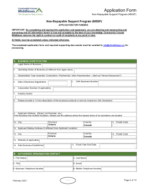Fillable Online cfmiddlesex.ca wp-content uploadsNRSP Application Form ...