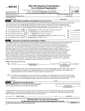 Fillable Online www.irs.govforms-pubsabout-form-8879-eoAbout Form 8879 ...