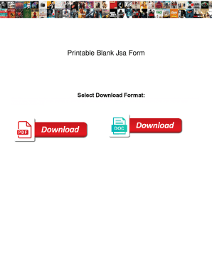 Fillable Online Printable Blank Jsa Form. Printable Blank Jsa Form ...
