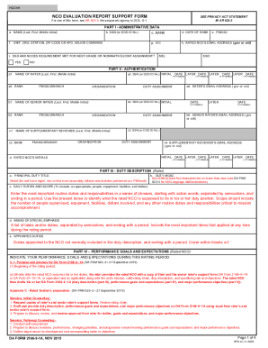 Fillable Online DA FORM 2166-9-1A.pdf Fax Email Print - pdfFiller