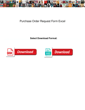 Fillable Online Purchase Order Request Form Excel. Purchase Order ...