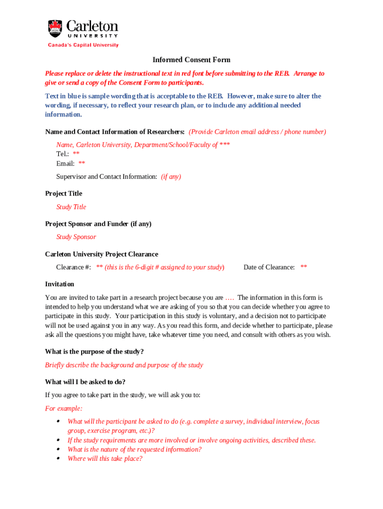 Name and Contact Ination of ... - Carleton University Doc Template ...