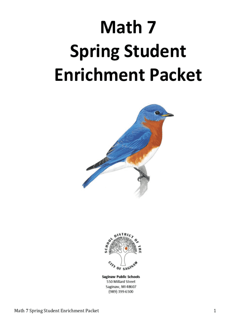 Fillable Online 7th Grade Going Into 8th Grade Summer Math Packet.pdf ...