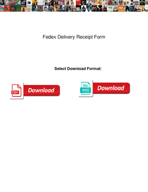 Fillable Online Fedex Delivery Receipt Form. Fedex Delivery Receipt ...