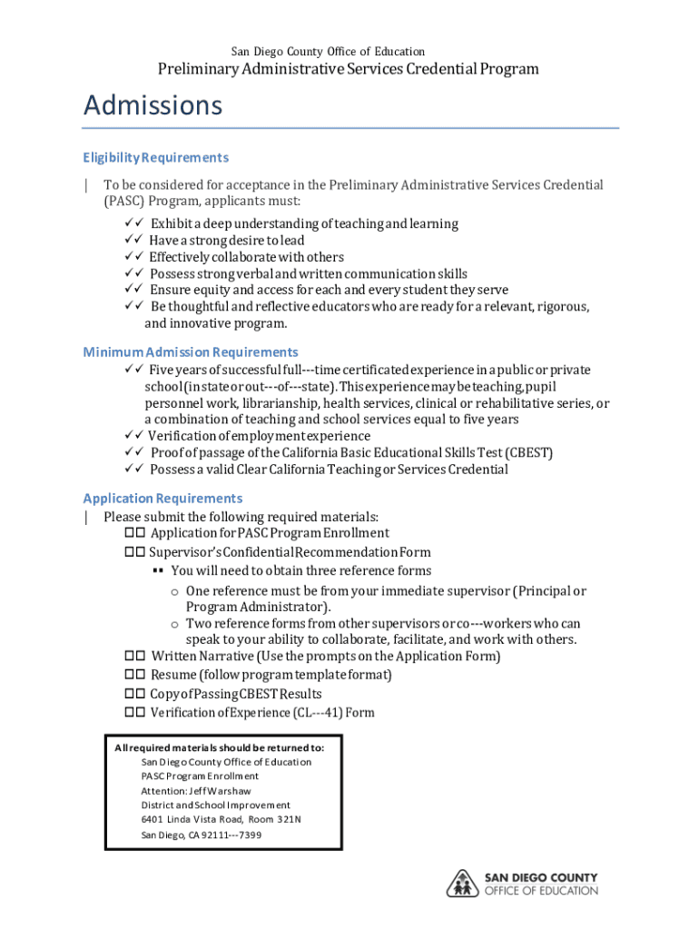 Fillable Online PASC application C1011 Fax Email Print - pdfFiller