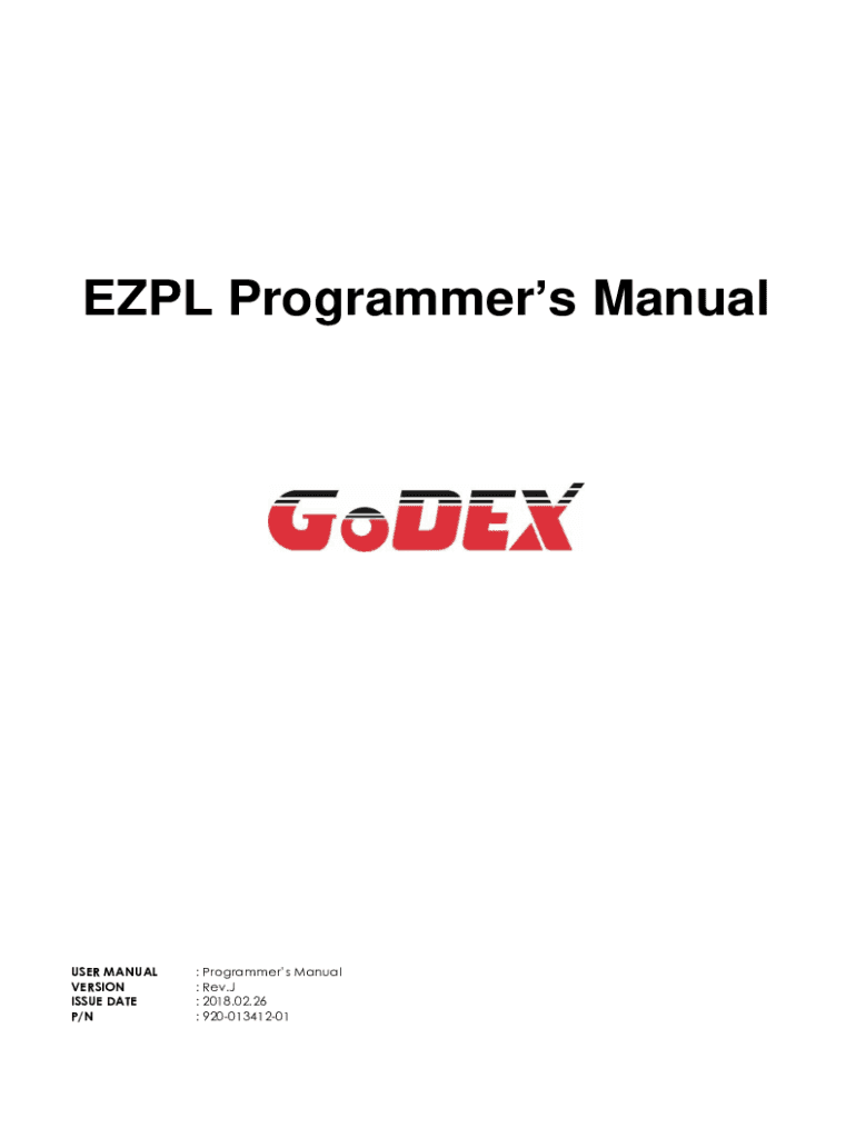 Fillable Online EZPL Programmer s Manual Fax Email Print - pdfFiller