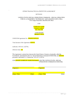 OTA 2371bSBIR template Doc Template | pdfFiller