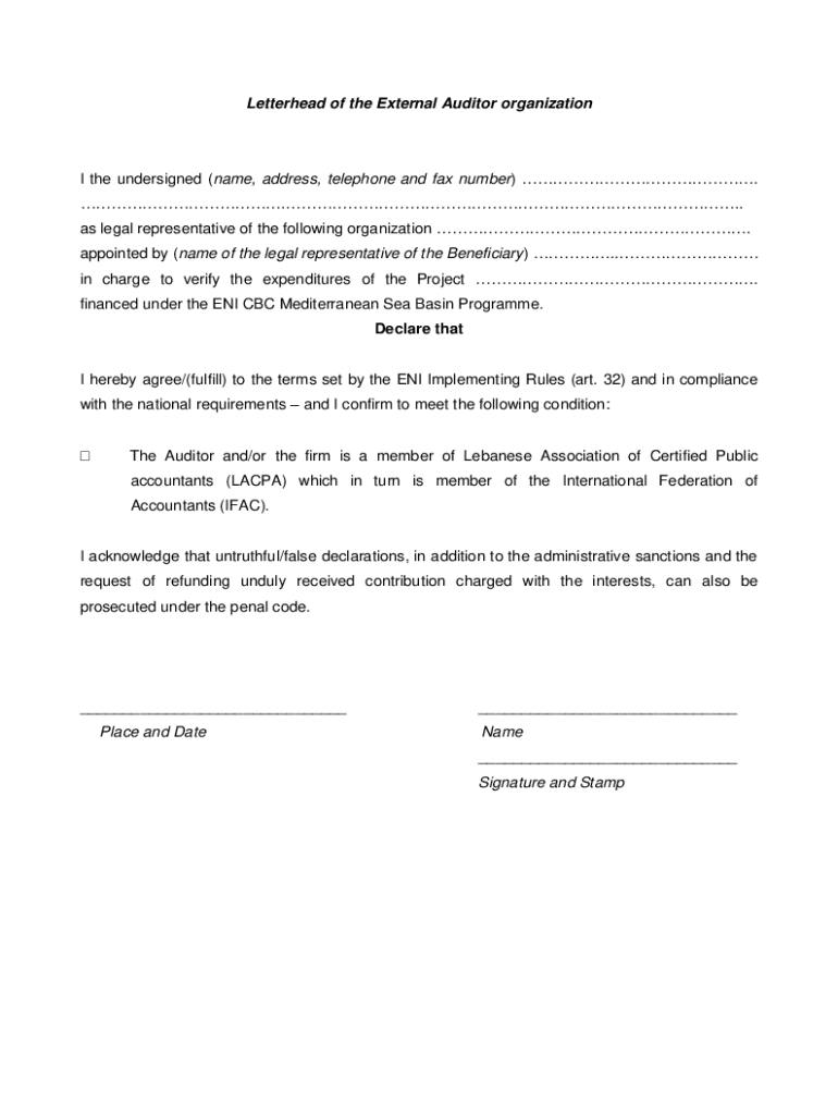 Fillable Online 10+ Audit Letter Templates in PDFWORDFree & Premium ...