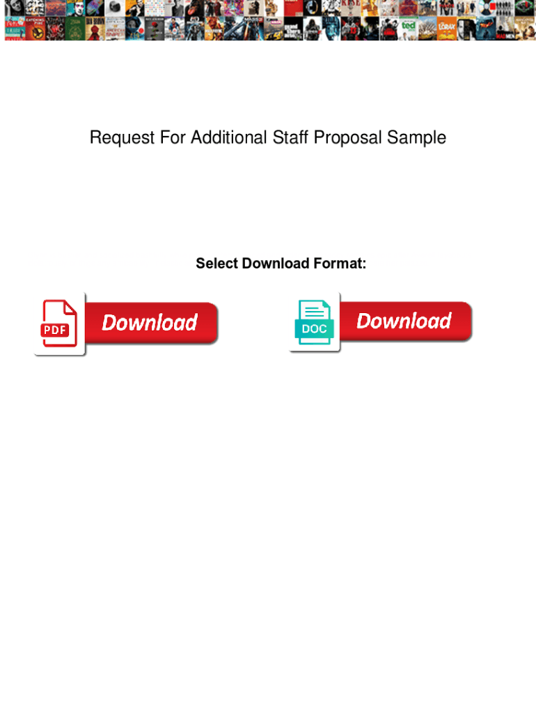 Fillable Online Request For Additional Staff Proposal Sample. Request ...