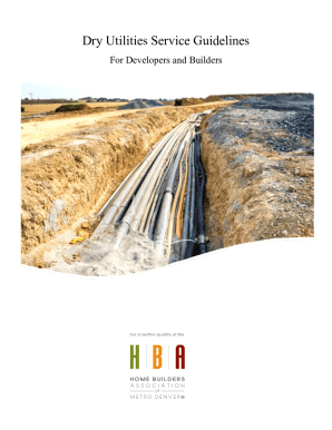 Fillable Online Dry Utilities Service Guidelines Fax Email Print ...