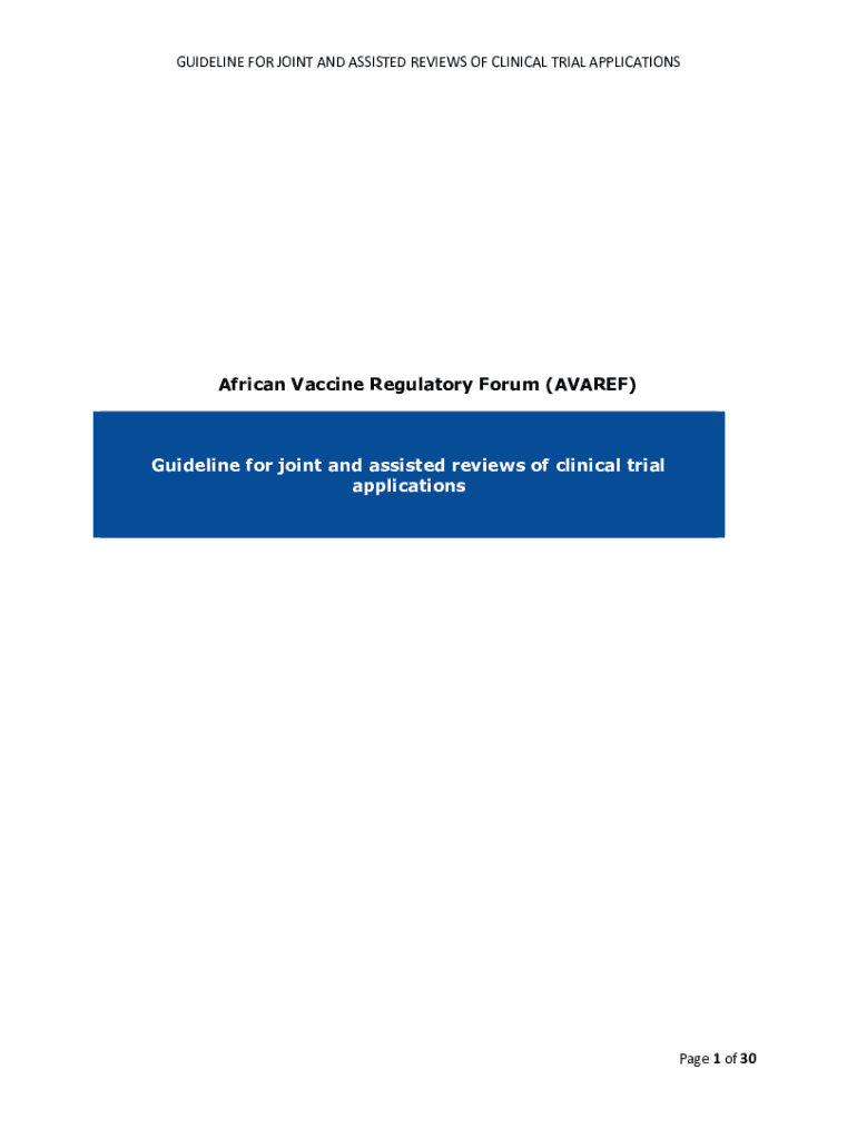 Fillable Online Presentation of AVAREF and its emergency joint-review ...