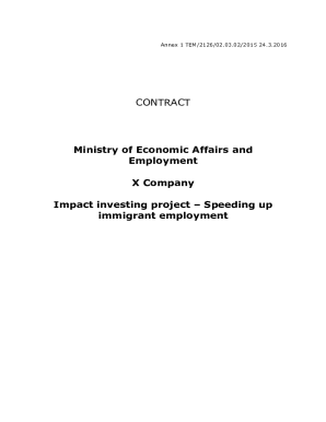 Fillable Online Annex 1 contract template Fax Email Print - pdfFiller