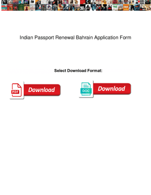 Fillable Online Indian Passport Renewal Bahrain Application Form ...