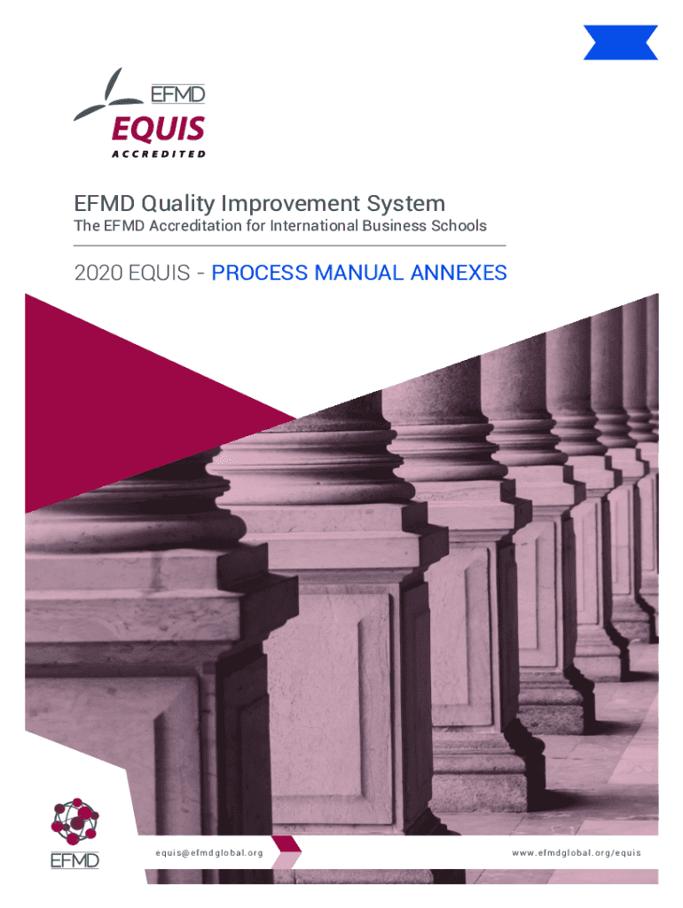 Fillable Online EQUIS Process Manual - Annexes Fax Email Print - pdfFiller