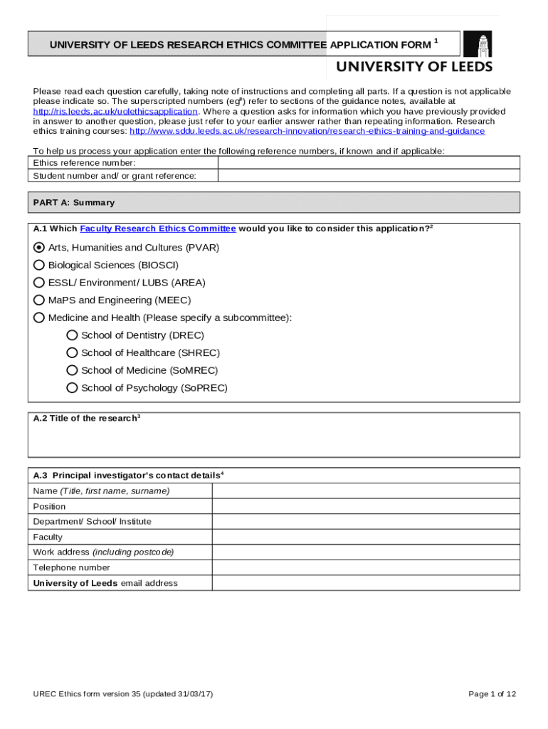 Participant Ination Sheet - University of Sheffield Doc Template | pdfFiller