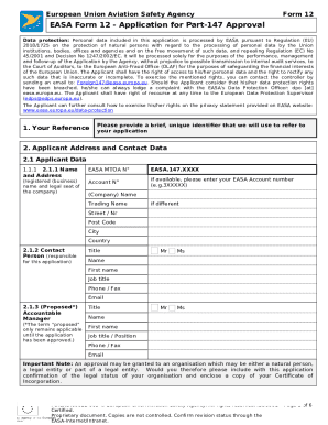 FO - EASA 12 - Application for PART 147 Approval. CAO Doc Template ...