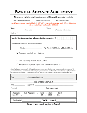 Fillable Online Salary Advance Application Form - ATMA Fax Email Print ...