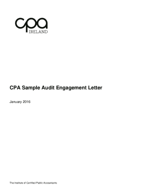 Fillable Online CPA Sample Audit Engagement Letter - For audit ...