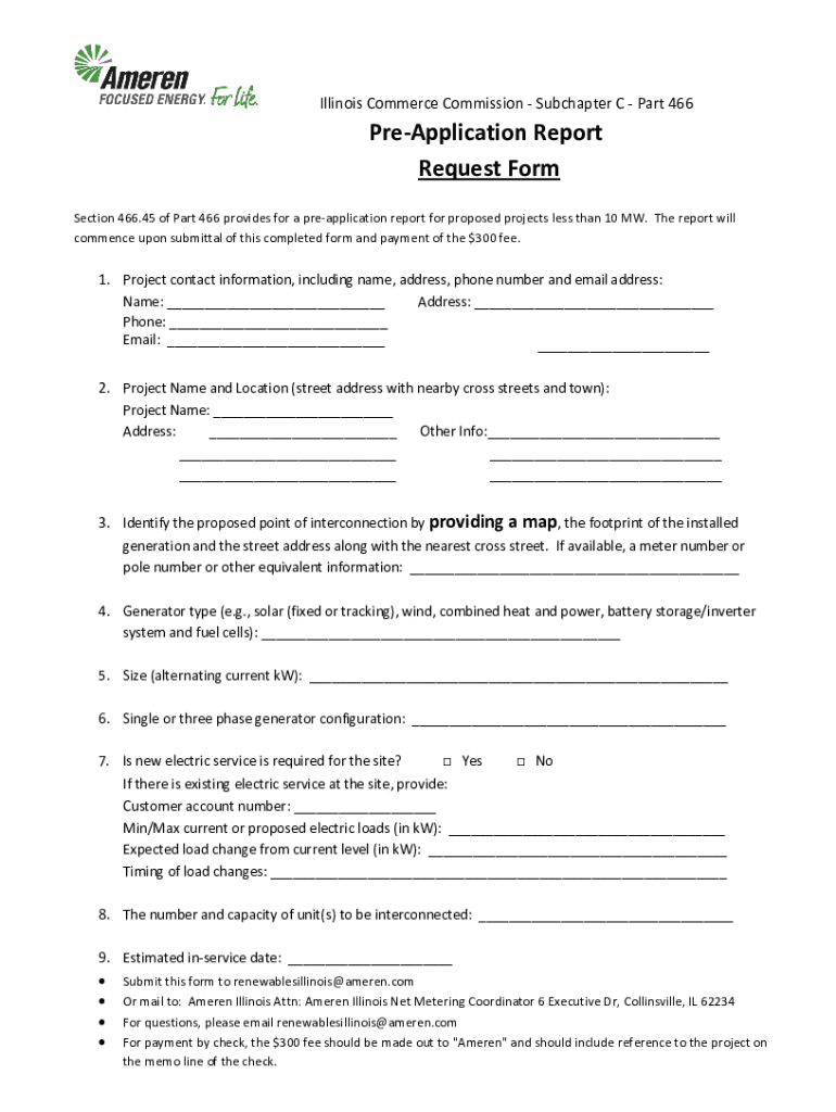 Fillable Online Illinois Commerce Commission Forms Fax Email Print ...