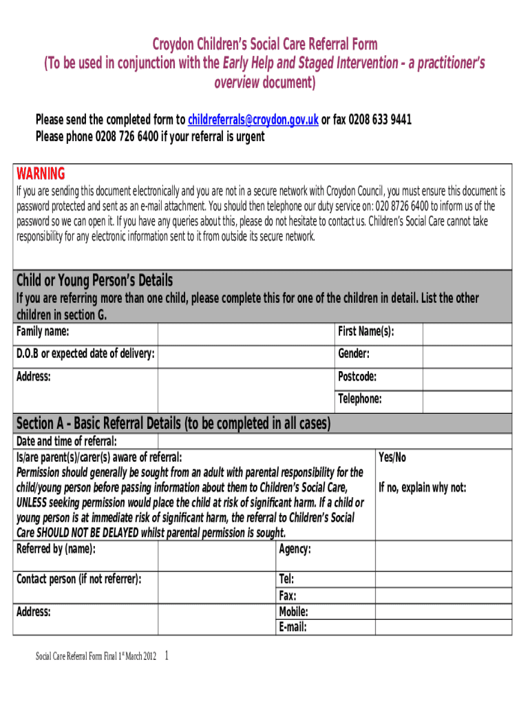 my.croydon.gov.ukMashReferralsSingle Point of Contact (SPOC ...