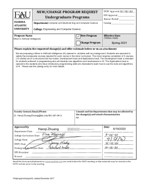 Fillable Online FAU - AI Certificate - Florida Atlantic University Fax ...