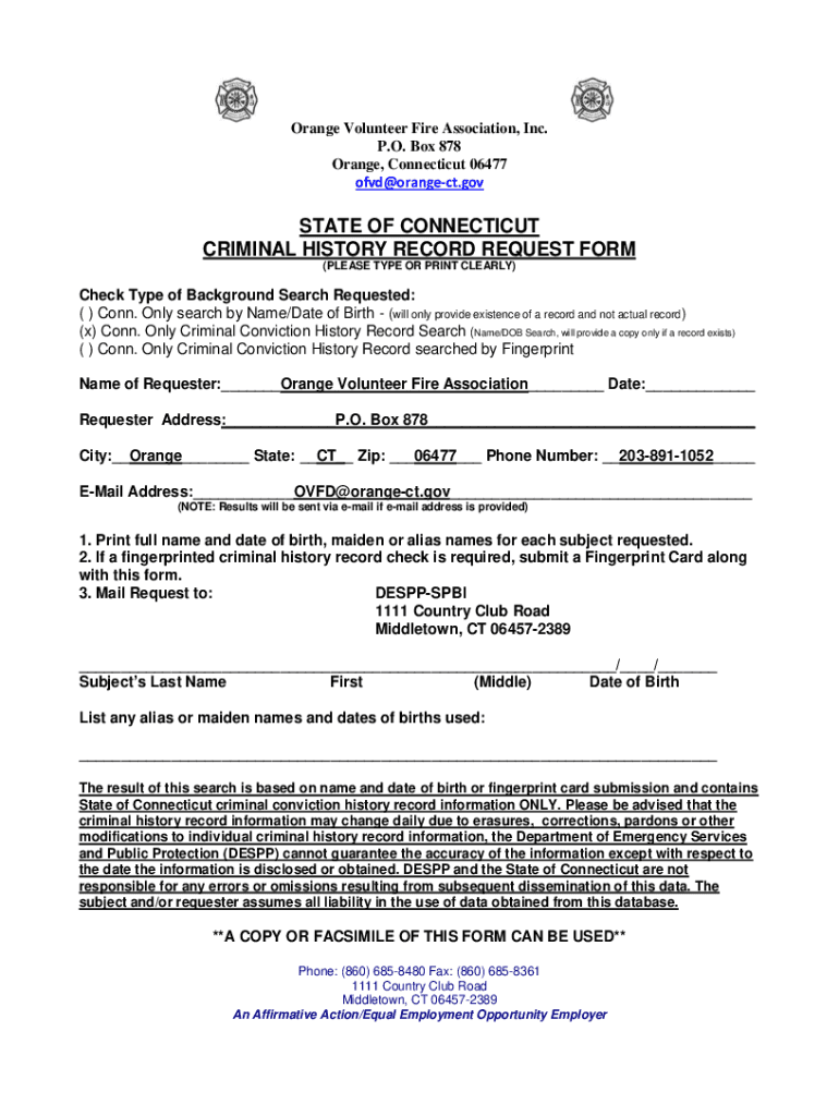 Fillable Online UW Criminal Conviction Disclosure Form - Human Resources Fax Email Print - pdfFiller