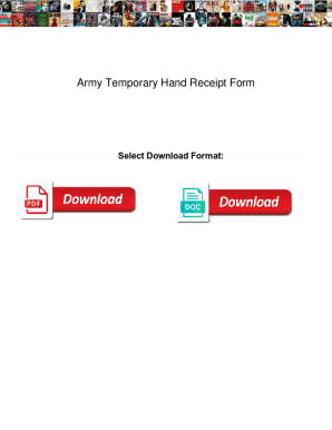 Fillable Online Army Temporary Hand Receipt Form. Army Temporary Hand ...