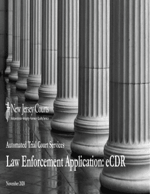 Fillable Online eCDR PowerPoint. eCourts, eCDR, Law Enforcement Fax ...