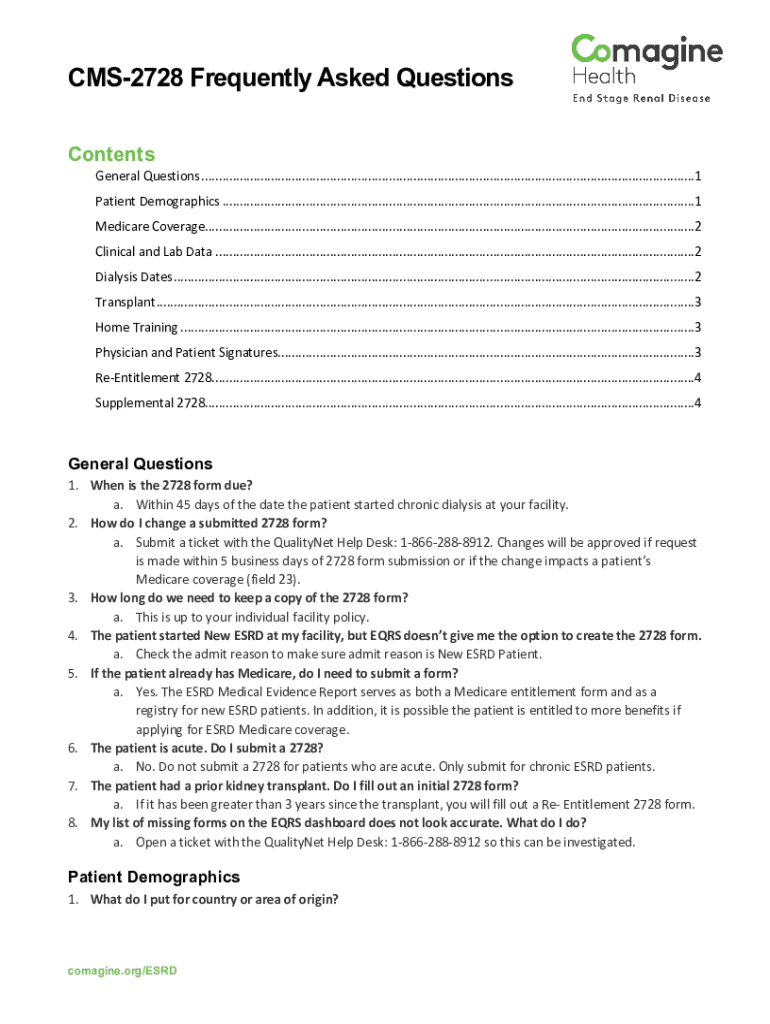 Fillable Online 2728 Frequently Asked Questions. frequently asked ...