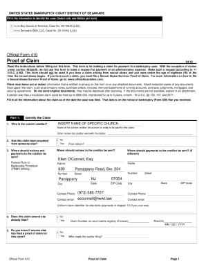 Fillable Online LINE-BY-LINE INSTRUCTIONS FOR FILLING OUT PROOF OF ...