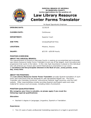 Fillable Online superiorcourt maricopa Law Library Resource Center ...