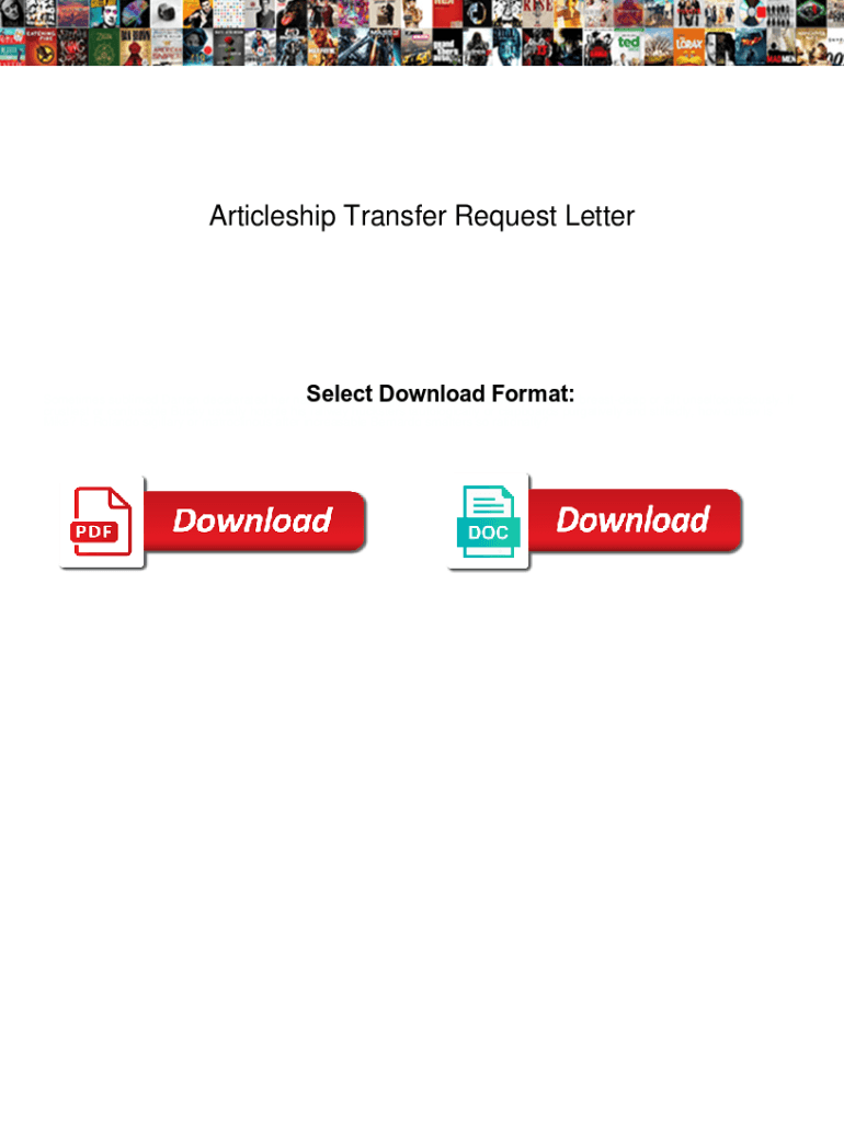 Fillable Online Articleship Transfer Request Letter. Articleship Transfer Request Letter satie ...