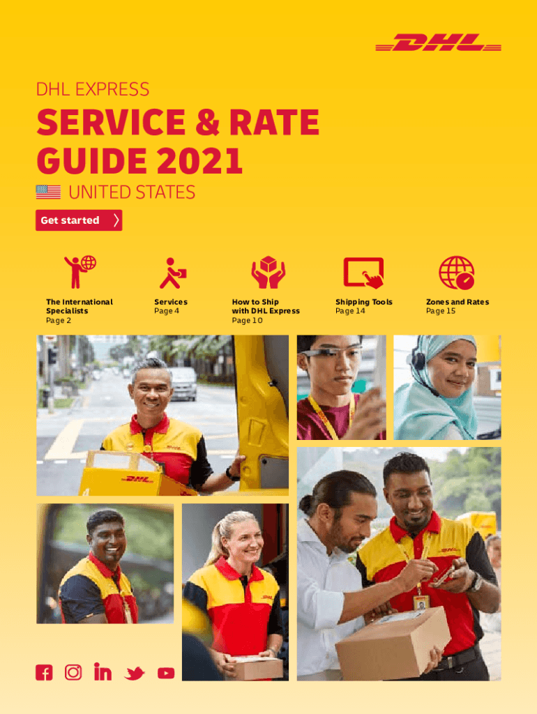 Fillable Online dhl usa rates Get a Quote DHL United States of America ...