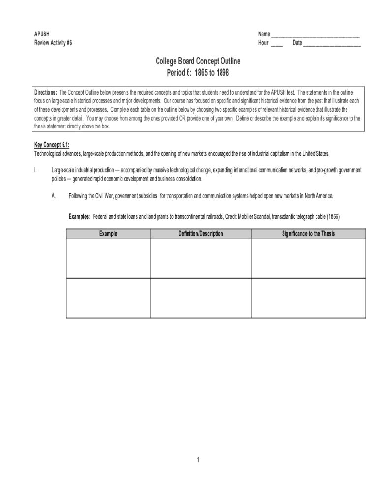 Fillable Online Hake PERIOD 6 CONCEPT OUTLINE..pdf - APUSH Review ...