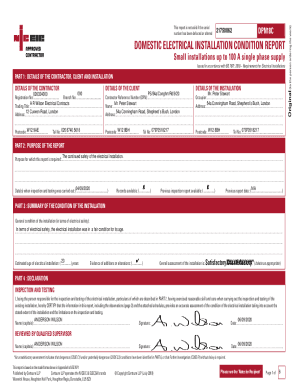 Fillable Online Small installations up to 100 A single phase supply Fax ...