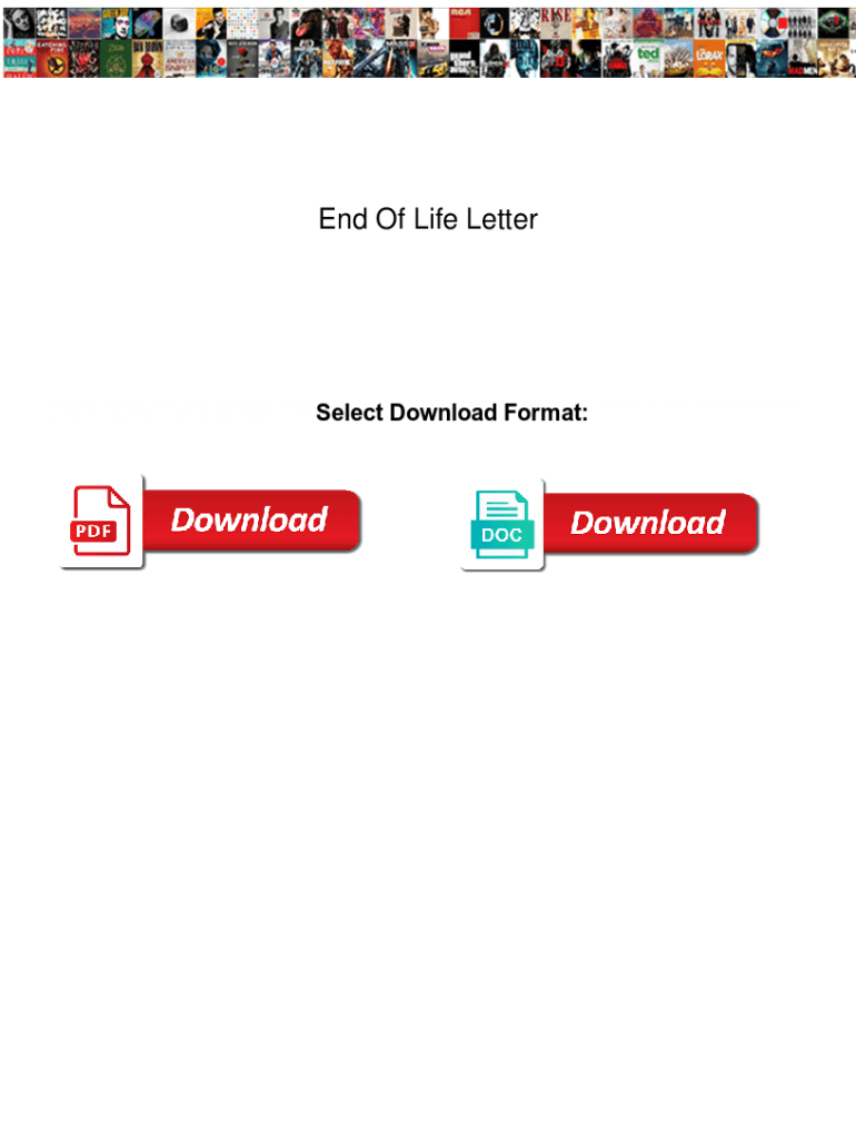 Fillable Online End Of Life Letter. End Of Life Letter republic Fax ...