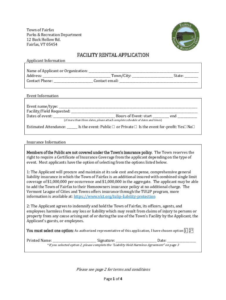 Fillable Online Facility Use Permit Application - Minneapolis Park and ...
