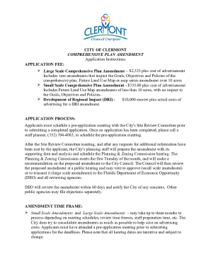 Fillable Online Fillable Online Comprehensive Plan Amendment Application ... Fax Email Print ...
