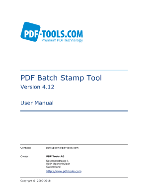 Fillable Online PDF Batch Stamp Tool, User Manual Fax Email Print ...