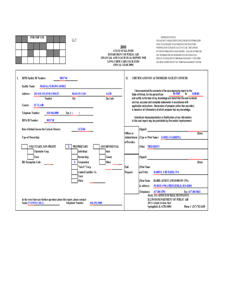 Fillable Online www2 illinois www.pdffiller.com50129603--FOR-OHF-USE ...