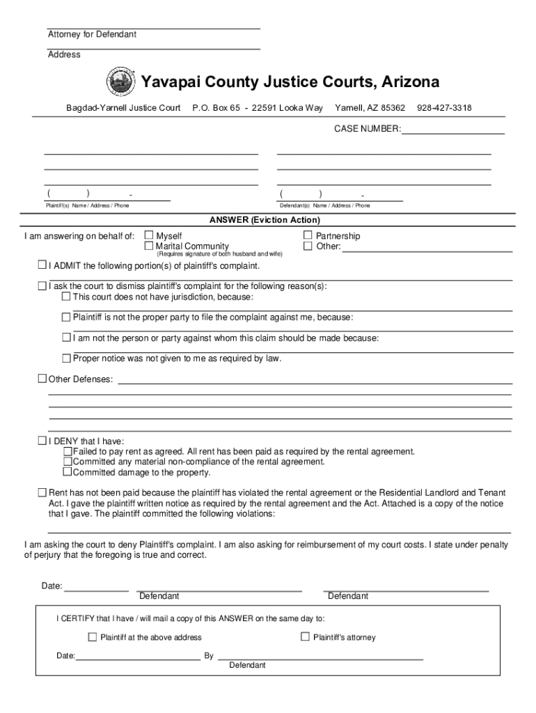 Fillable Online www.mohavecourts.az.govcourt formsJustice Courts SSIf ...