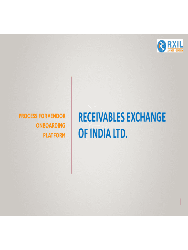 Fillable Online Receivables Exchange of India Limited : How to register ...
