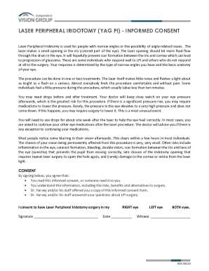 Fillable Online LASER PERIPHERAL IRIDOTOMY (YAG PI) - INFORMED CONSENT ...