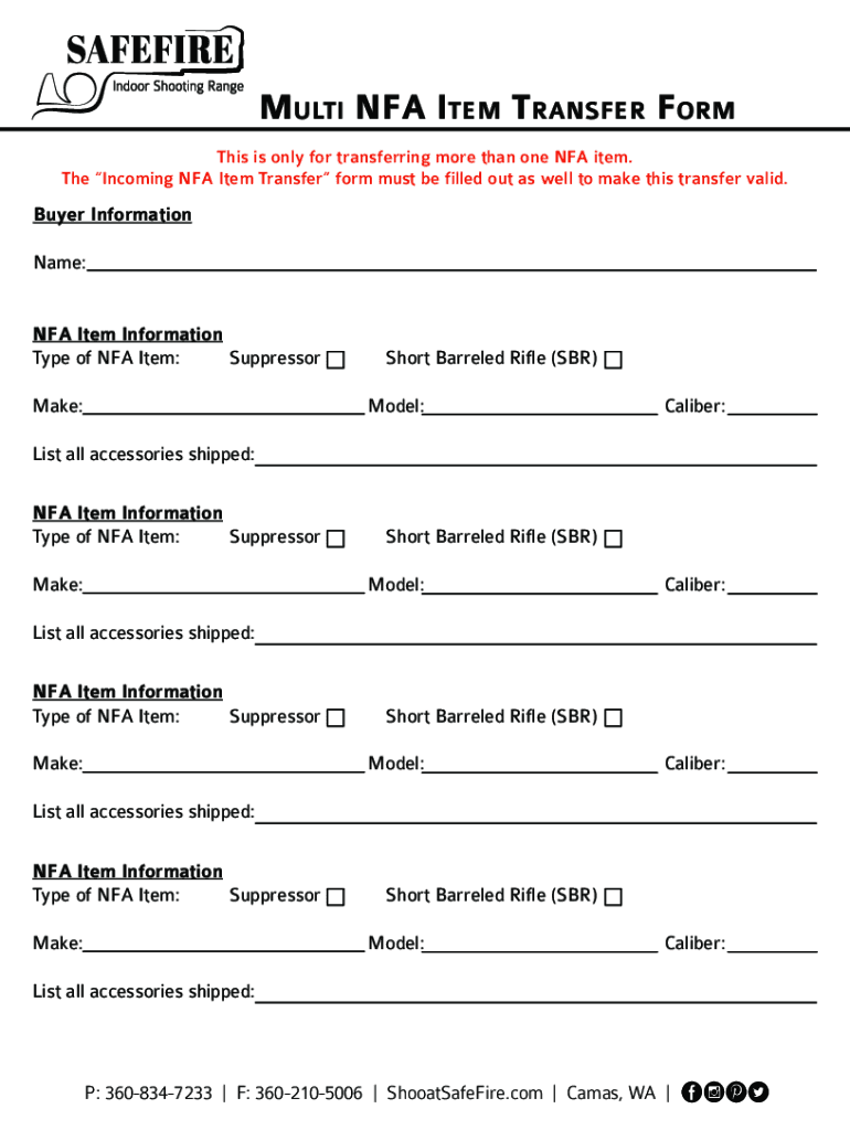 Fillable Online ATF Form 4 NFA Tax Stamp Walk-Through GuideNational Gun ... Fax Email Print ...