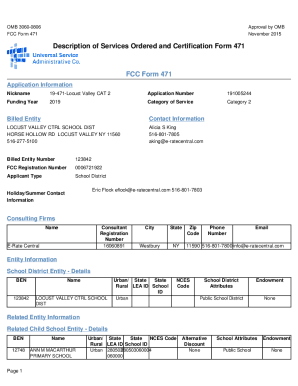 Fillable Online Fillable Online Form FCC Form 471 FCC Form 471 ...