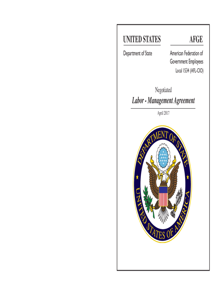 Fillable Online Agreement Between US Department of State - OPM Fax ...