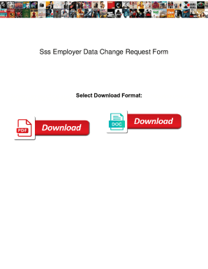 Fillable Online Sss Employer Data Change Request Form. Sss Employer ...