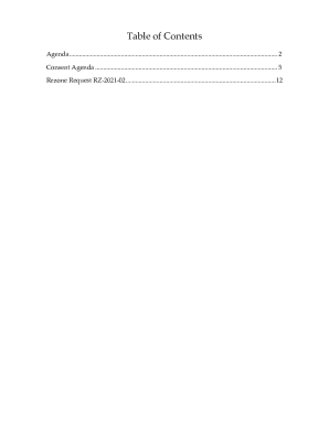 Fillable Online Table of contents or agenda slide needed ... - Laura M ...